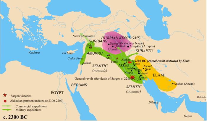 Picture Information: Map of Hurrian Kingdoms