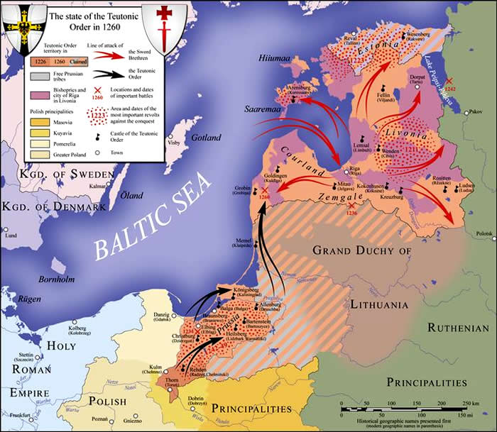Picture Information: Map of Teutonic Order
