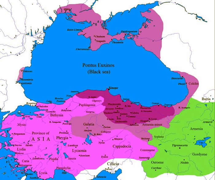 Picture Information: Kingdom of Pontus Map