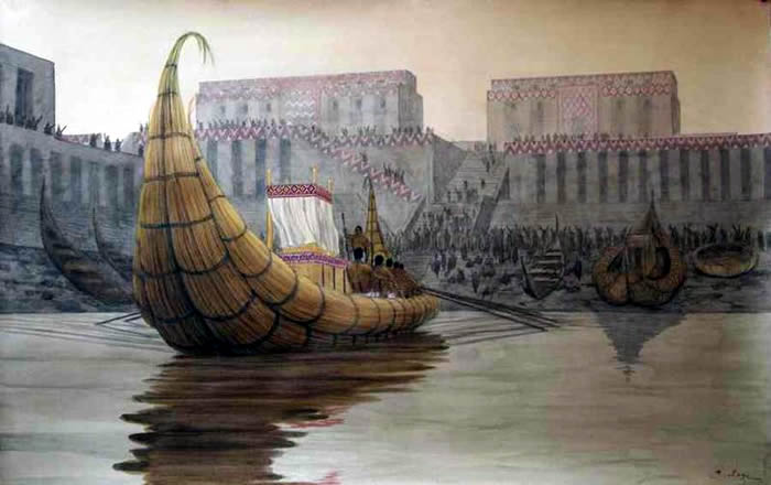 Picture Information: Painting of Ancient Eridu in Sumer